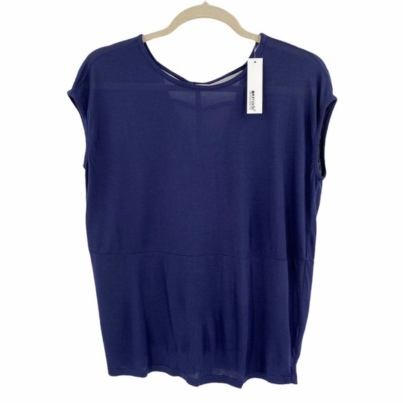 LA made | Tops | New La Made Navy Blue V Back Tank Top | Poshmark